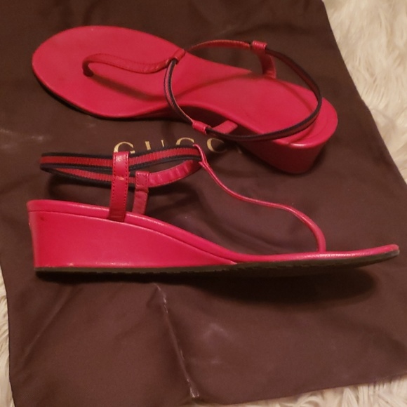 Gucci | Shoes | Ladies Designer Wedge Sandals | Poshmark